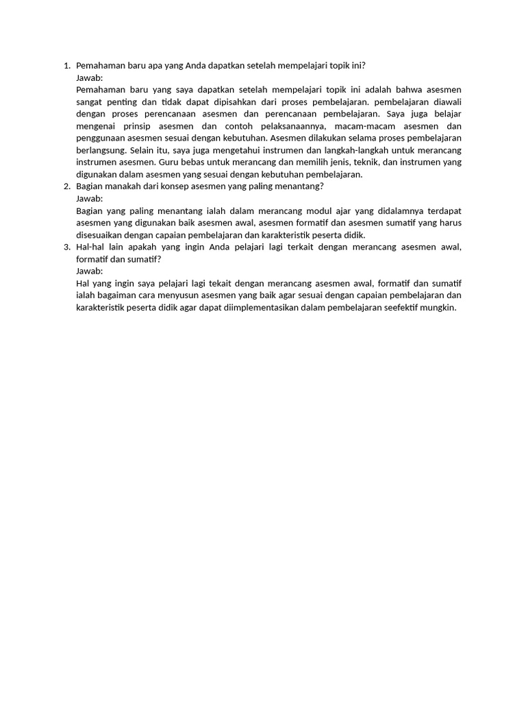 Pemahaman Baru Apa Yang Anda Dapatkan Setelah Mempelajari Topik Ini | PDF