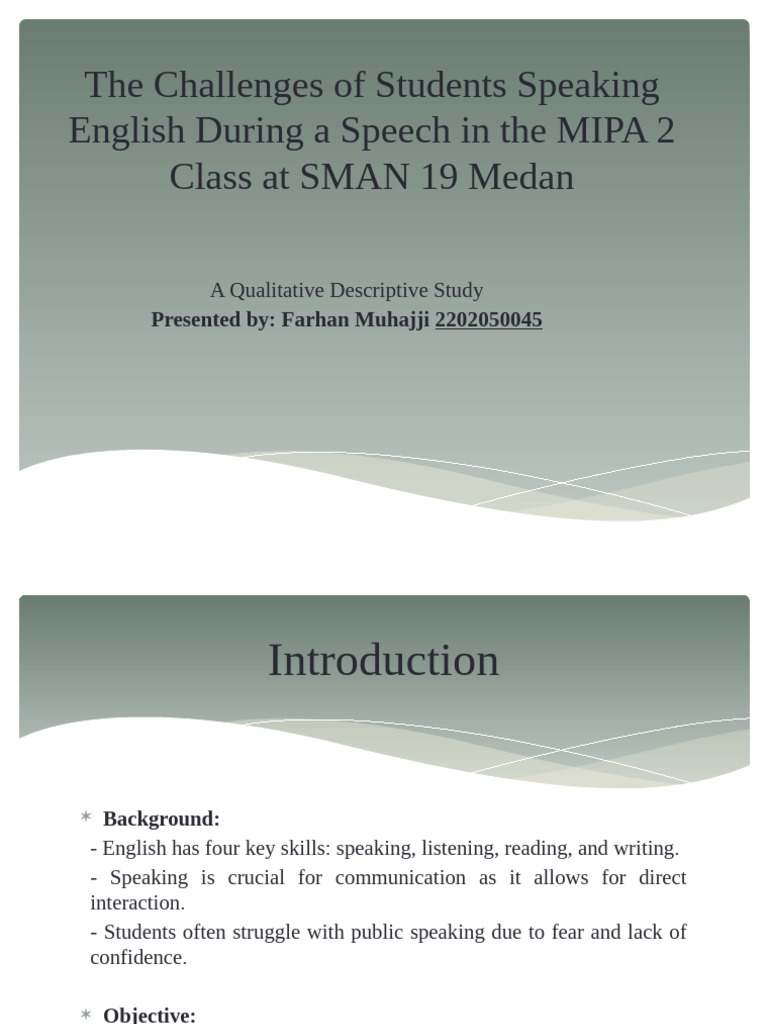 Challenges in Student English Speaking | PDF | Fluency | Qualitative ...