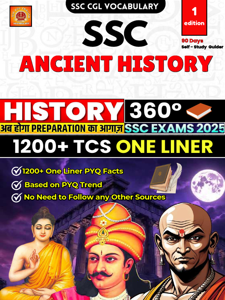 Ancient History One-Liners for SSC CGL | PDF | Vedas | Indian Religions