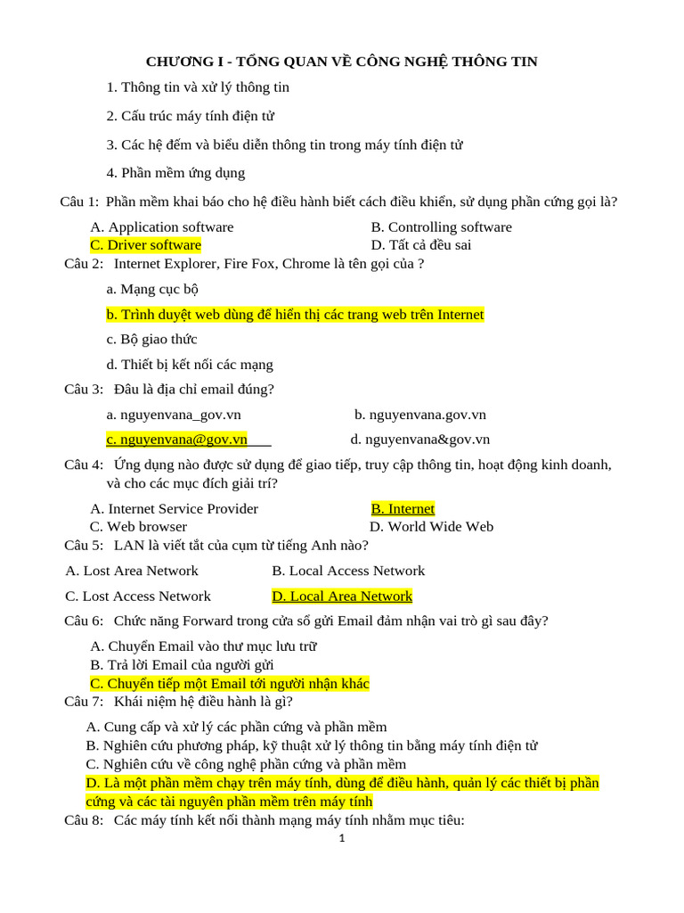 TinHoc MTCN Chuong123 | PDF