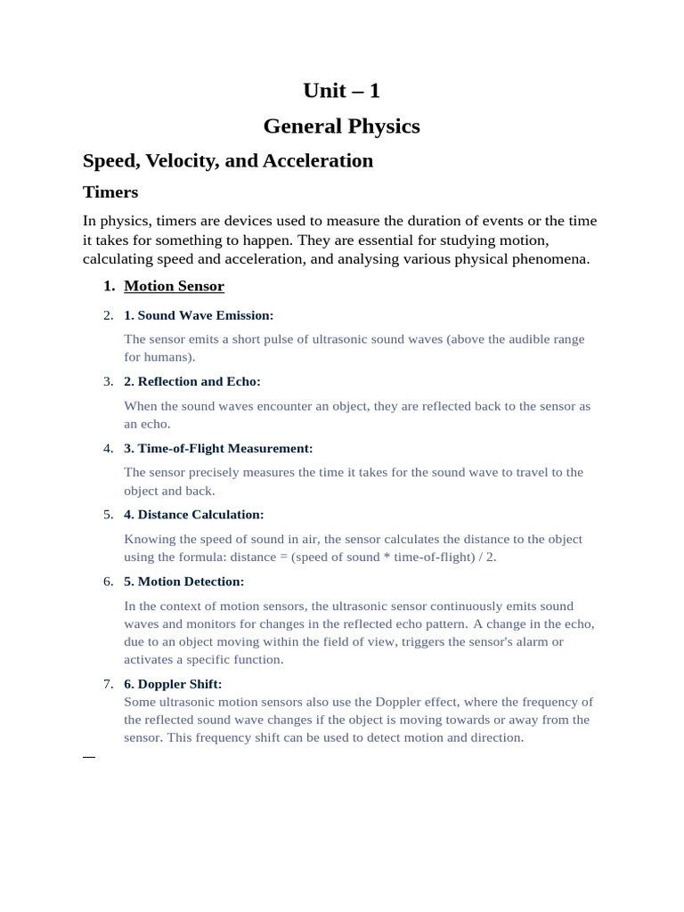 Physics Notes | PDF