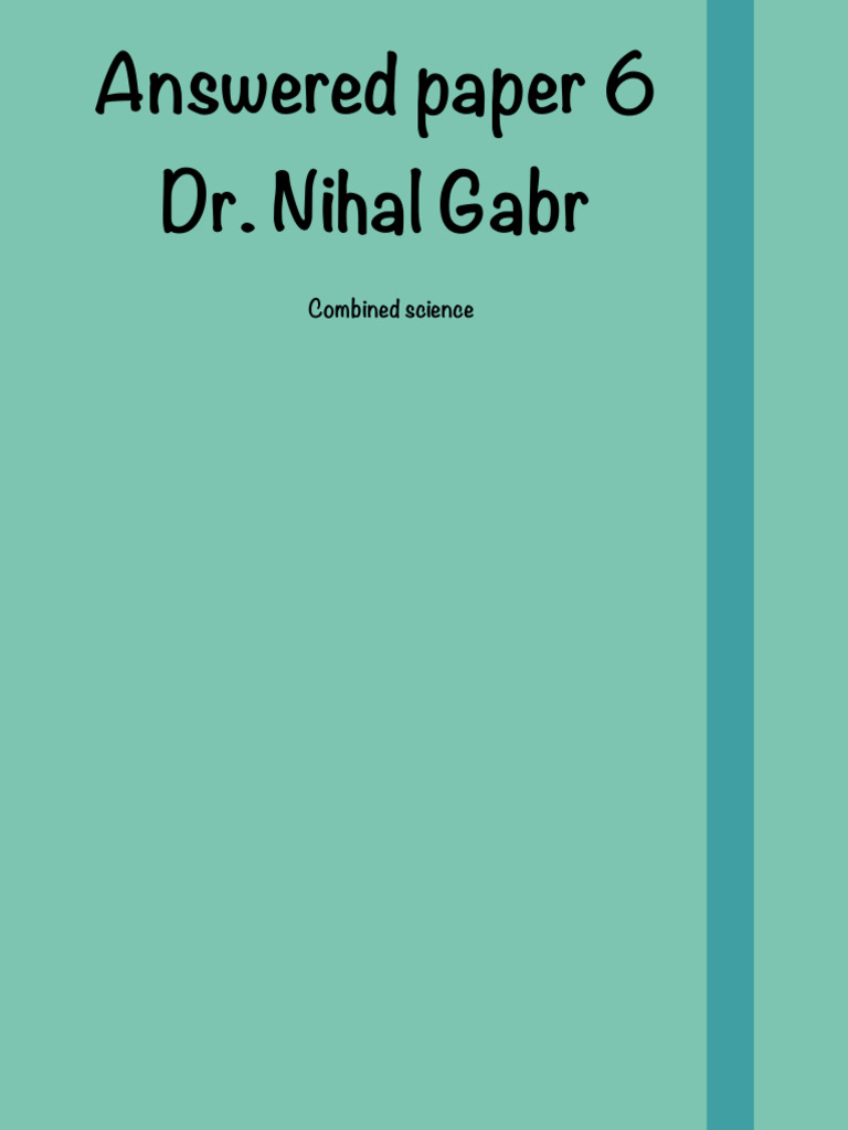 Combined Science Paper 6 2 | PDF | Breathing | Pulse