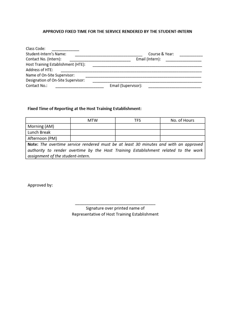 ACPRAC 411 Approved Fixed Time Report Form | PDF