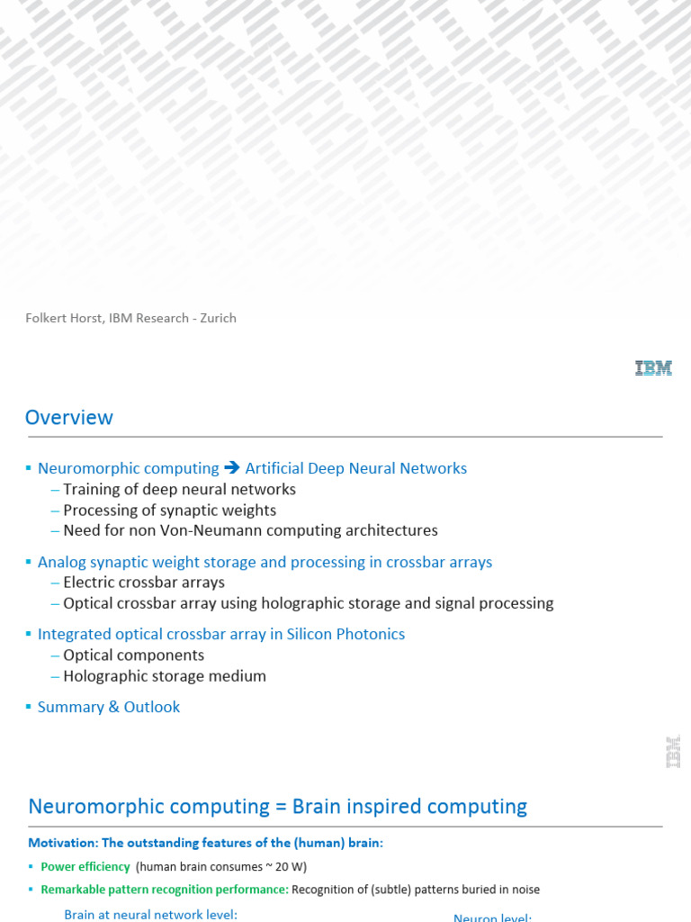 04 - Leti Workshop Silicon Photonics For Neuromorphic Computing v8 | PDF | Optics ...
