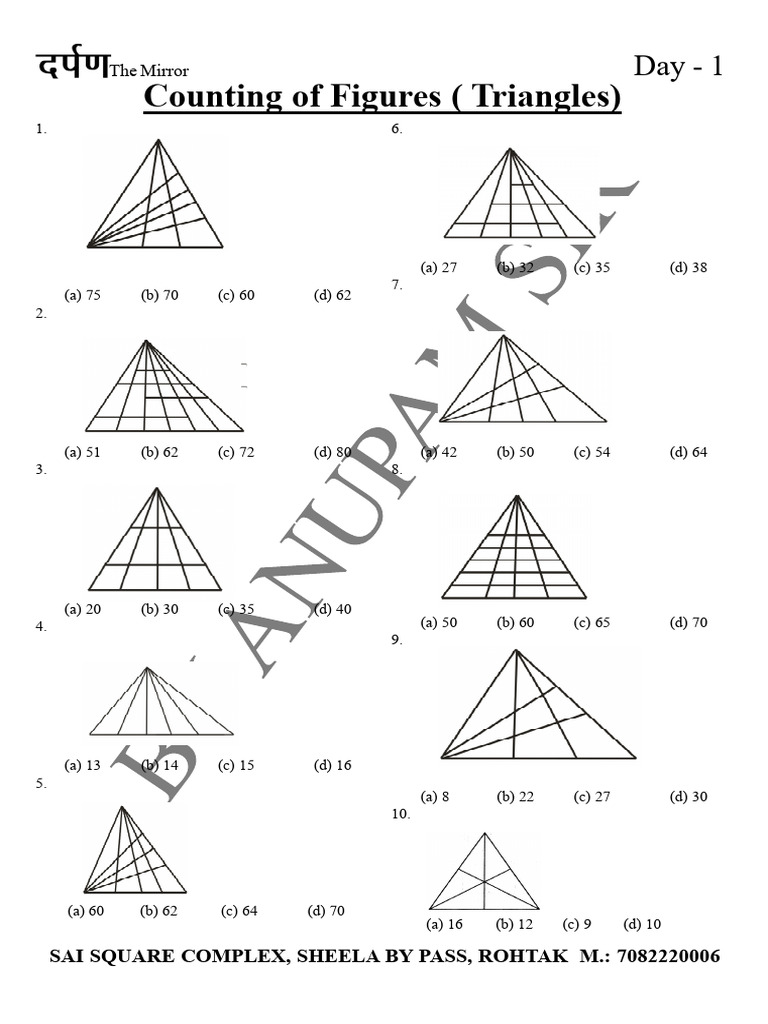 Triangle Counting Exercises | PDF