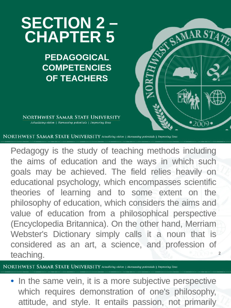 Section 2 Chapter 5 | PDF | Pedagogy | Teachers