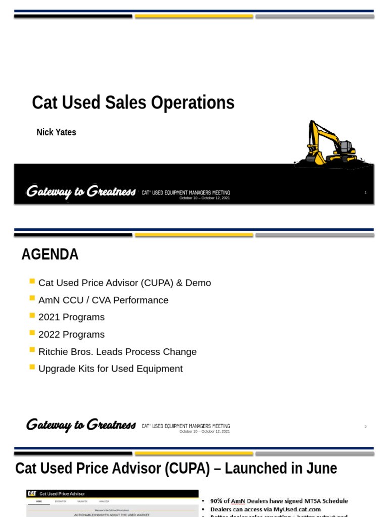 UEM 2021 - Used Sales Operations - Nick Yates | PDF | Vehicle ...