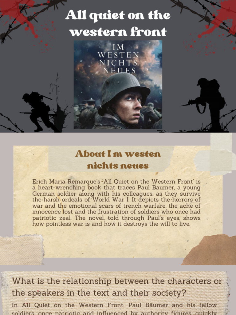 All Quiet in The Western Front | PDF