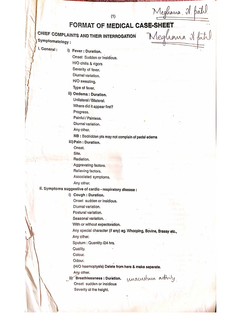 Case Sheet Proforma - 240227 - 093709 2 | PDF