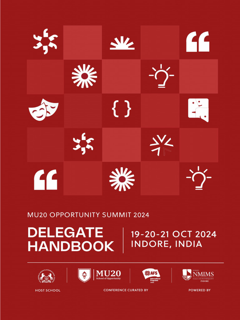 Mu20 Opportunity Summit 2024 - Delegate Handbook | PDF