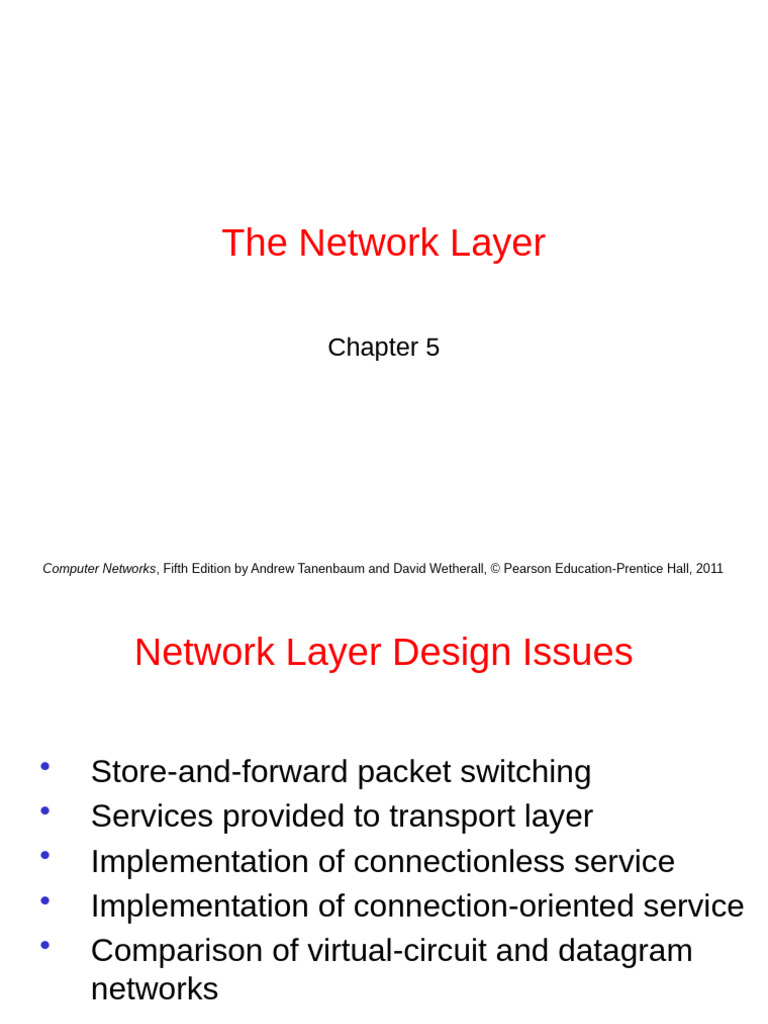 Chapter5-NetworkLayer | PDF | Routing | Computer Network