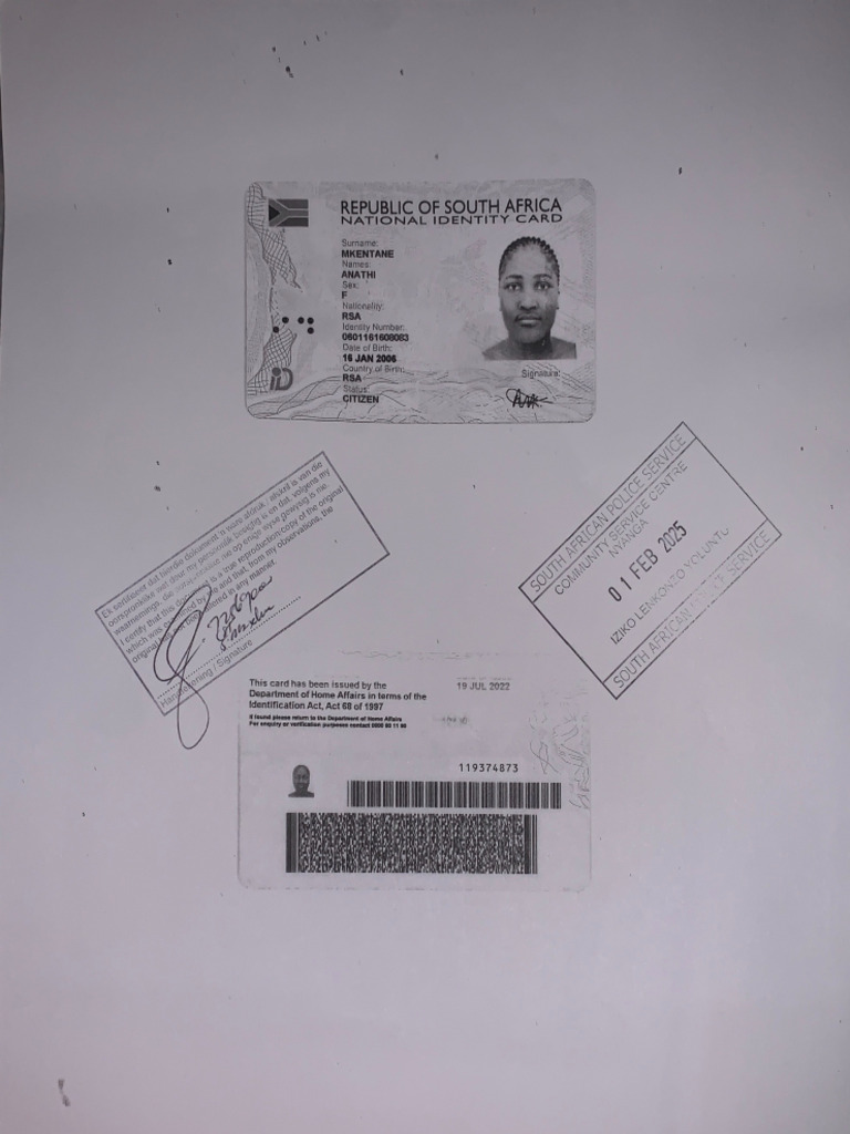 South African ID Card 2 | PDF