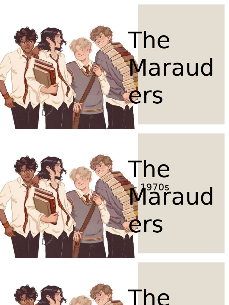 The Marauders: Key Characters and Era | PDF | Mythography | J. K. Rowling