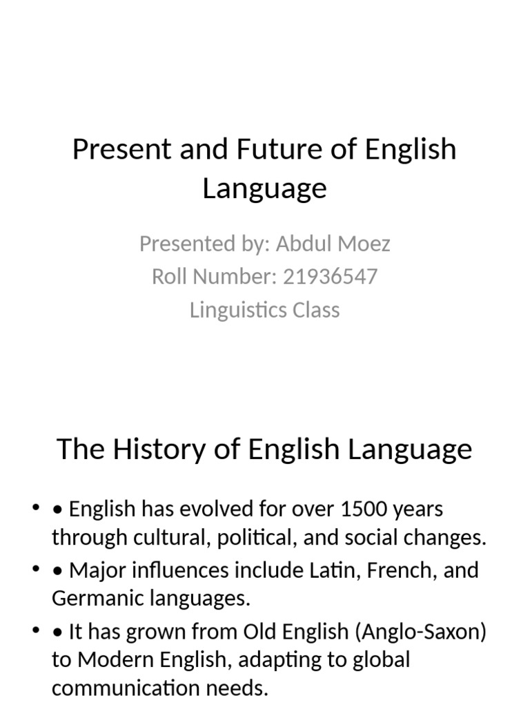 Future Trends in English Language Evolution | PDF | English Language ...