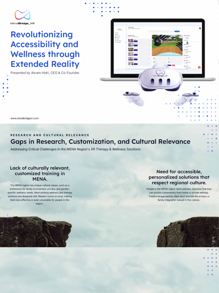 8f9e10dd 8678 4401 Becf 4a73f63b0ccf MindBridgeXR Pitch Deck Sept2024 Compressed | PDF