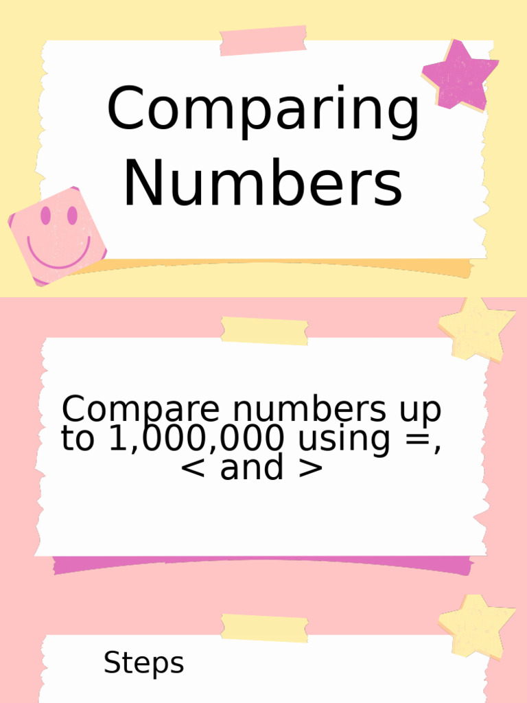 Comparing Numbers Up to 1 Million | PDF