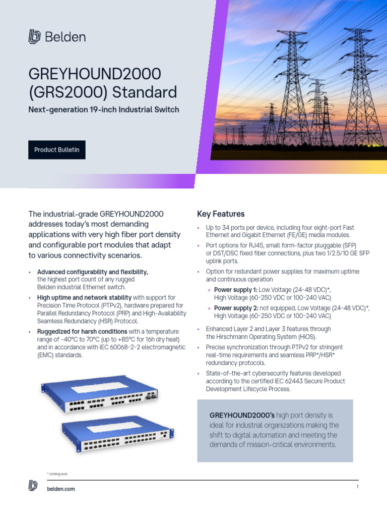 Hirschmann Greyhound2000 Switch 2025 02 PB363 en | PDF | Physical Layer ...