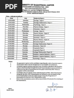 BA Second Semester Schedule With Timing 2025 | PDF