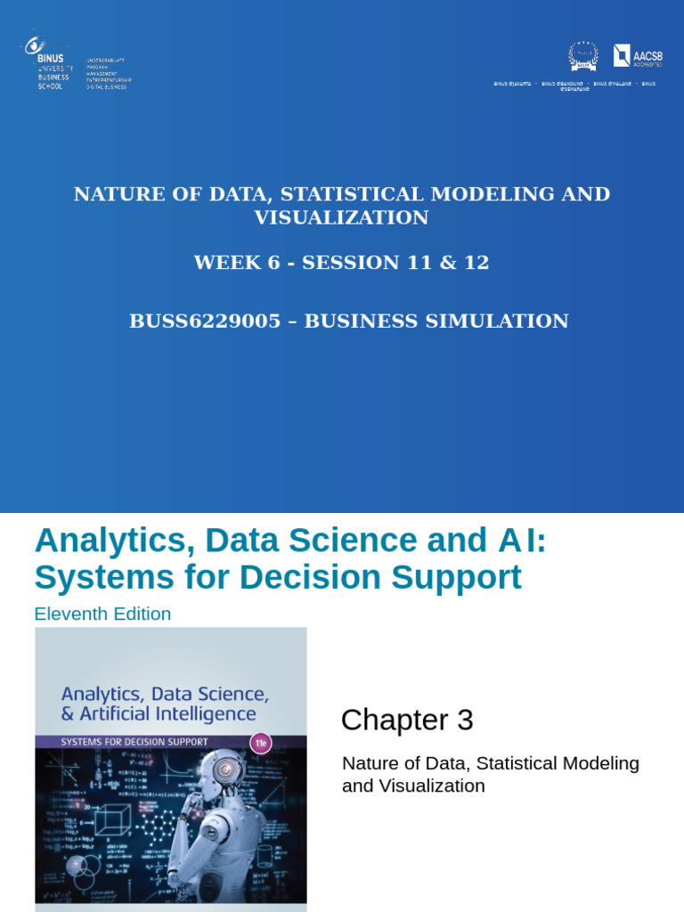 Nature of Data, Statistical Modeling and Visualization | PDF ...