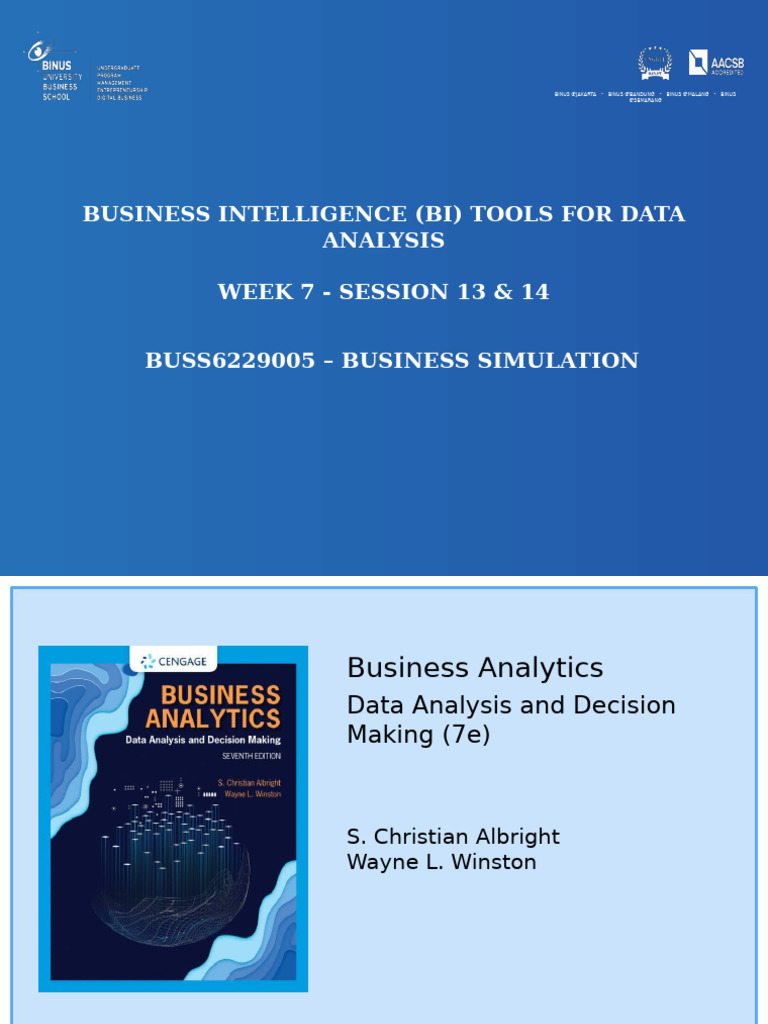 BI Tools for Data Analysis Overview | PDF | Relational Database ...
