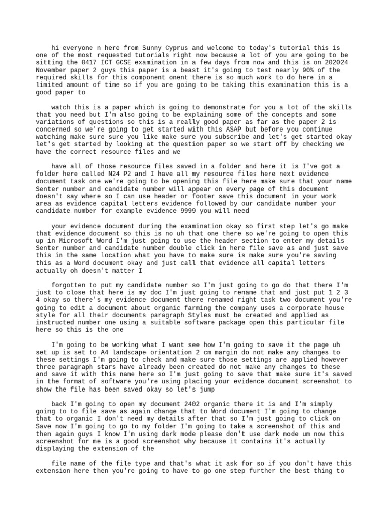 NoteGPT_2024 November Paper 2, Cambridge 0417 ICT [IGCSE] (1) | PDF ...