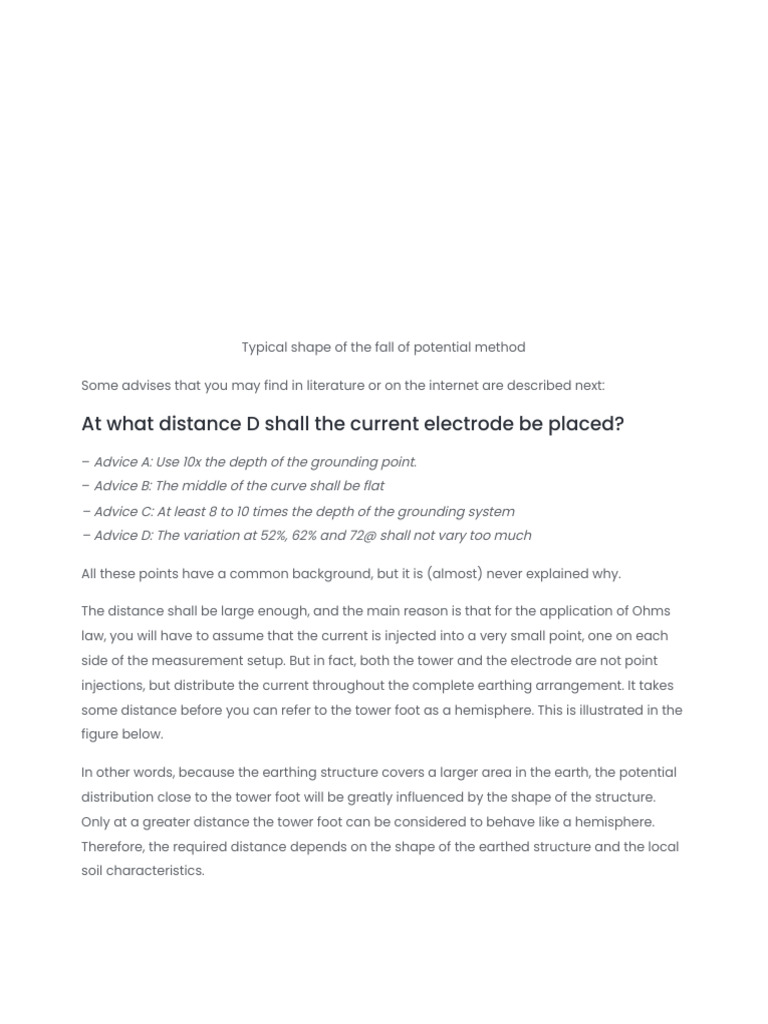 Common mistakes when using the fall of potential method - All Electron ...