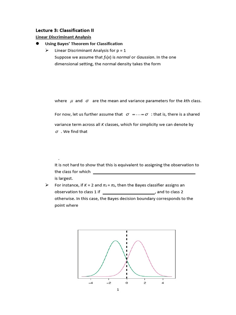 Machine Learning-Lecture 3 (Student) | PDF | Statistical Theory ...