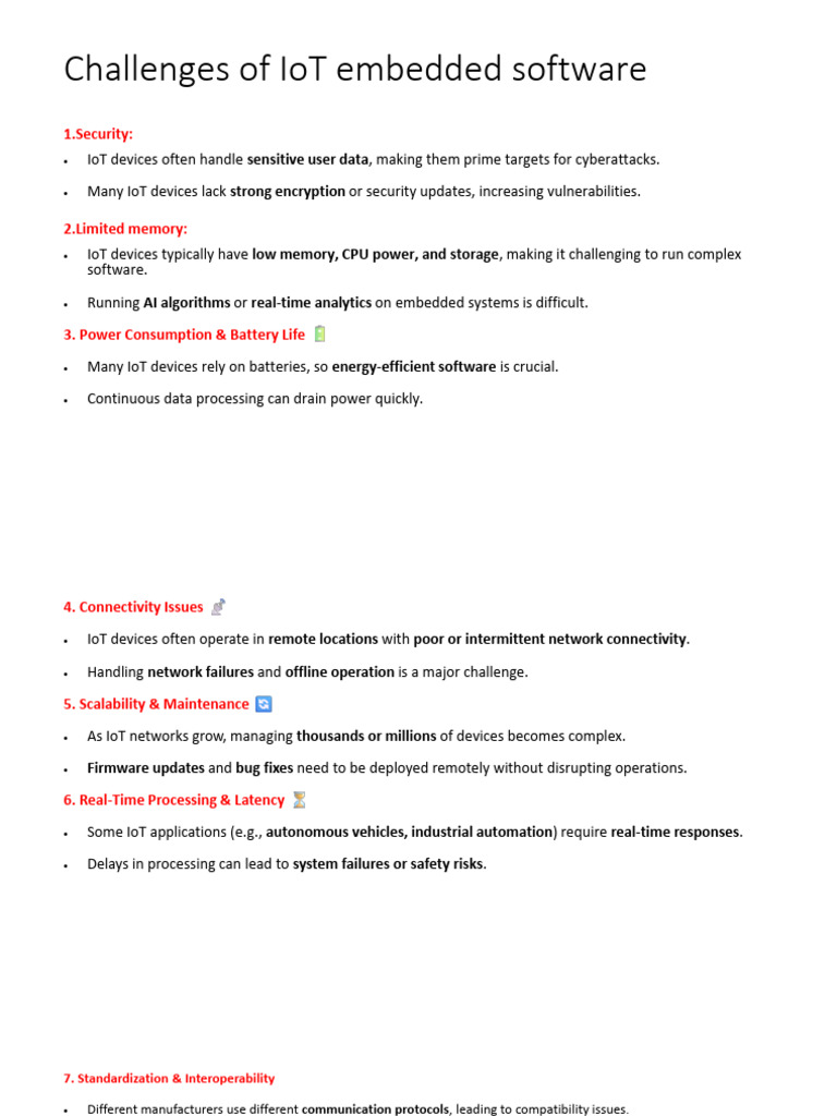 Challenges of IoT Embedded Software | PDF | Internet Of Things | Embedded System
