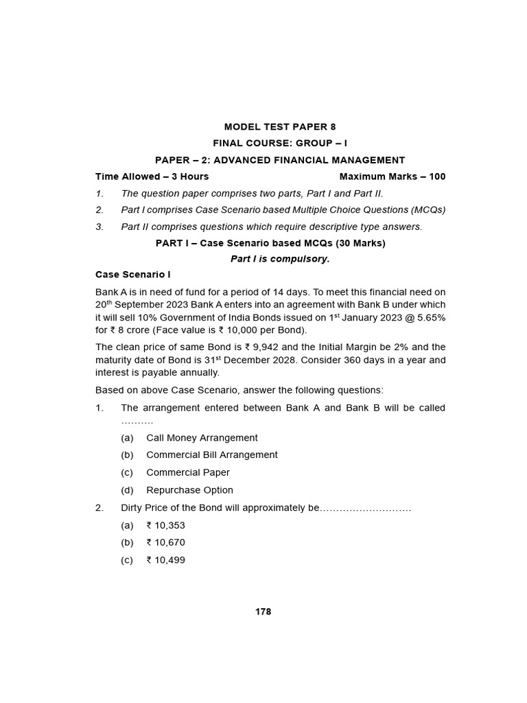 MTP 8 | PDF | Bonds (Finance) | Futures Contract