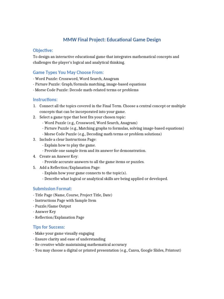 MMW_Educational_Game_Project | PDF