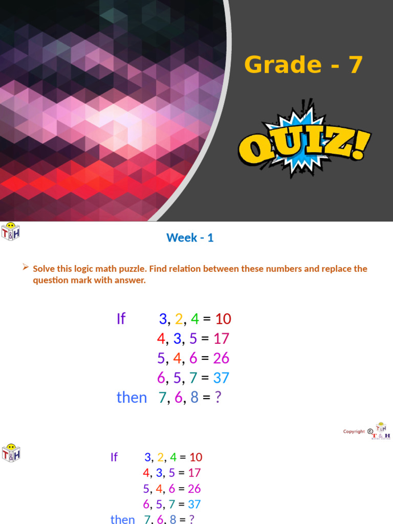 Grade - 7 quiz | PDF