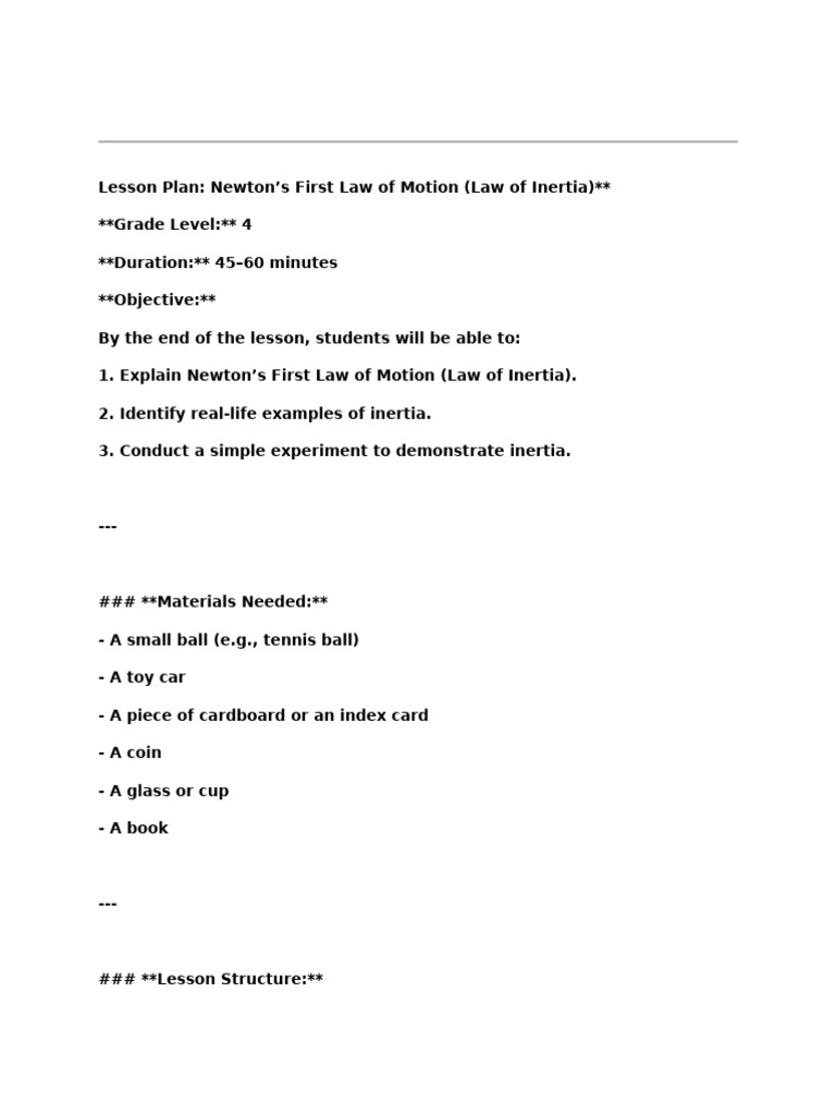 Detailed Lesson Plan in Science Tagalog | PDF | Inertia | Force