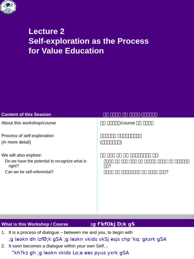 FAQ Lecture 2 - Self Exploration | PDF | Emotions | Mind–Body Problem