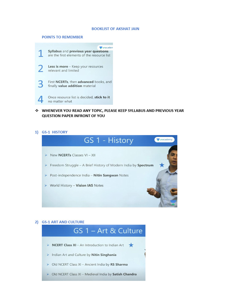 Booklist of Akshat Jain | PDF