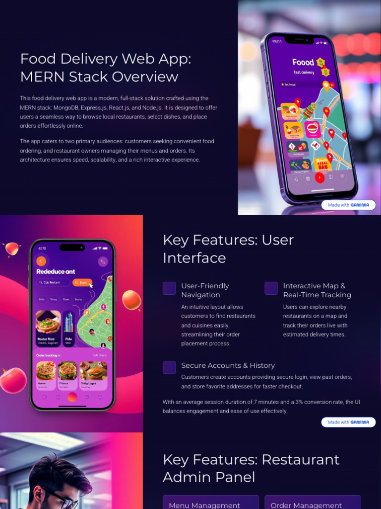 MERN Stack Food Delivery Web App | PDF | Menu | Cloud Computing