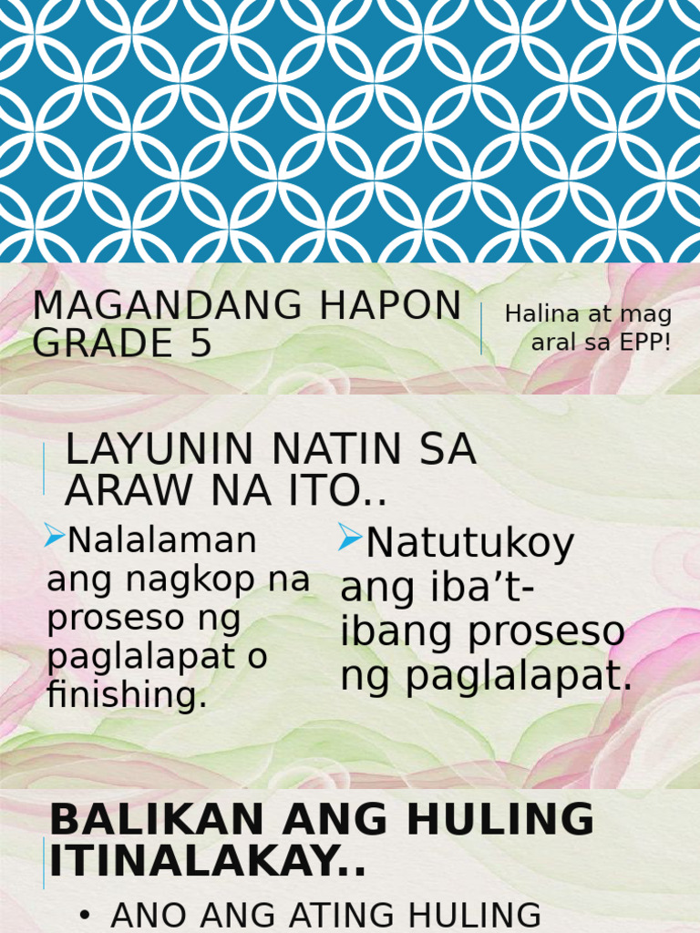 Epp PPT Proseso | PDF