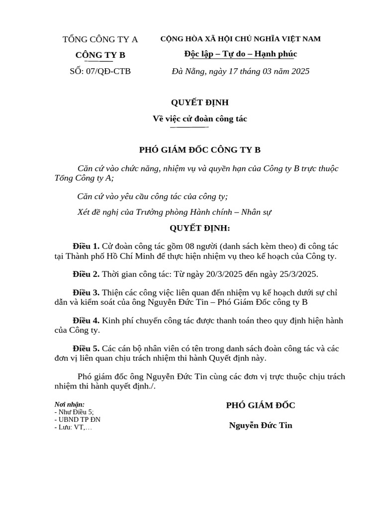 MAU VAN BAN QTHCVP | PDF