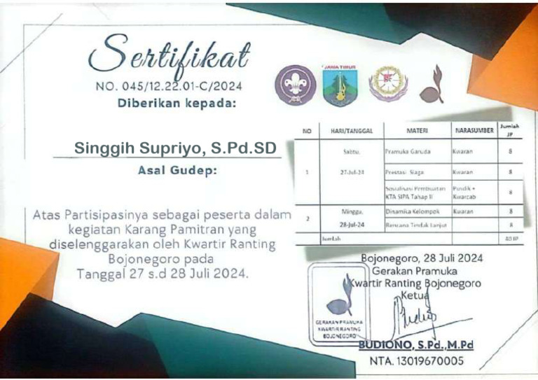 Pramuka Singgih | PDF