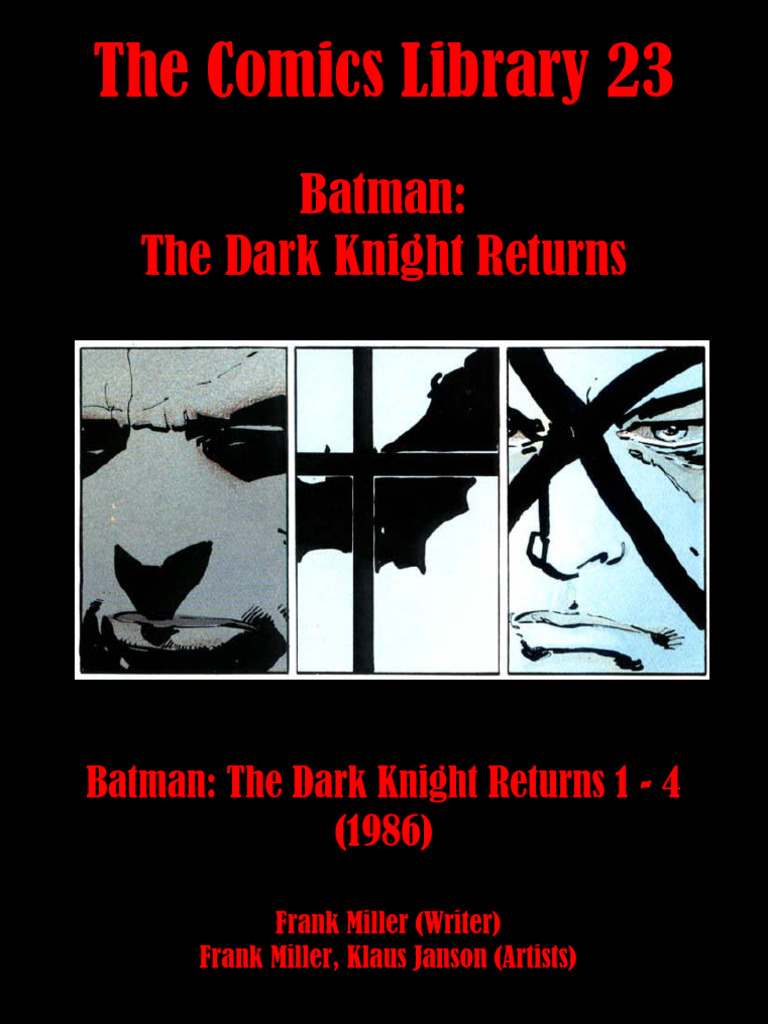 Batman: The Dark Knight Returns Overview | PDF