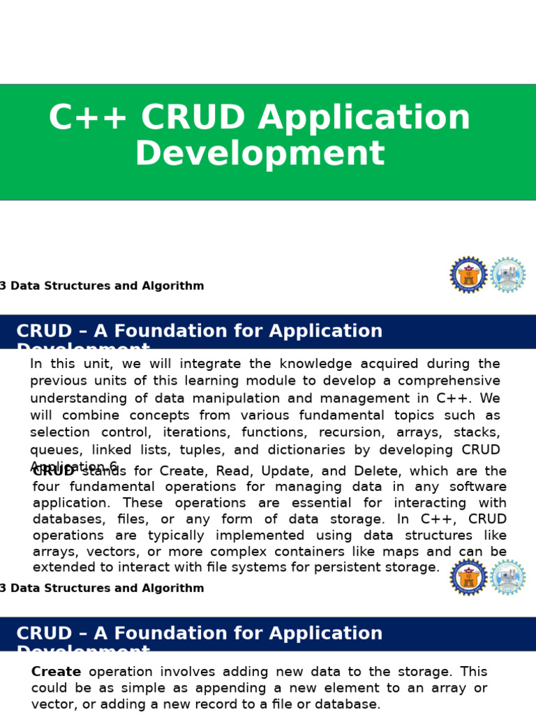 File Input Output For CRUD | PDF