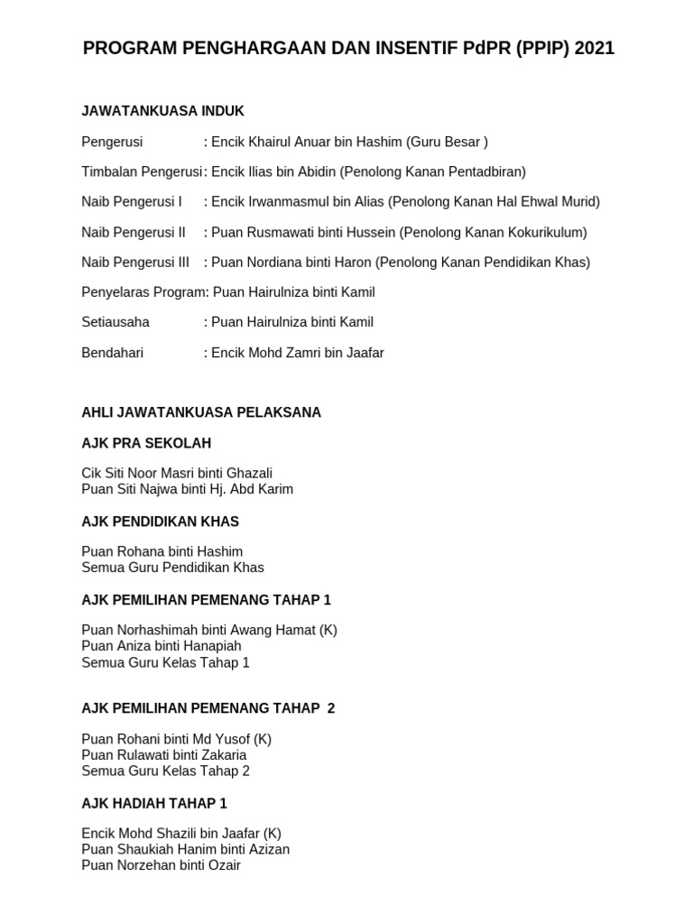 Anugerah PDPR 2021 | PDF