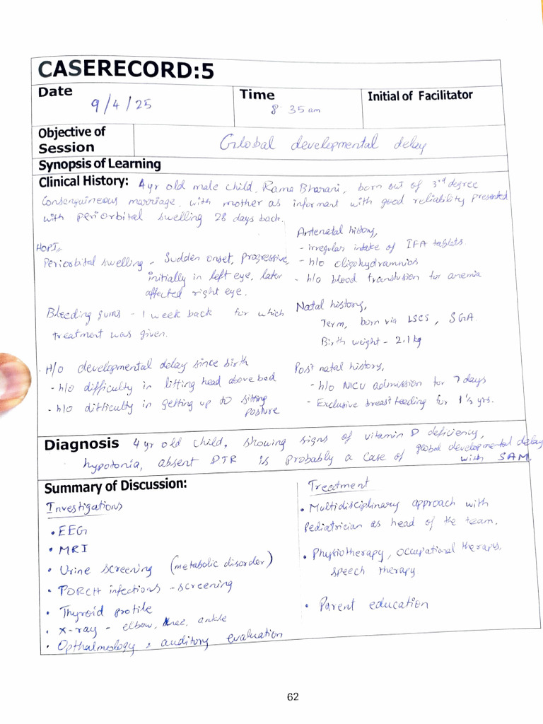 GDD Case Record 5 | PDF