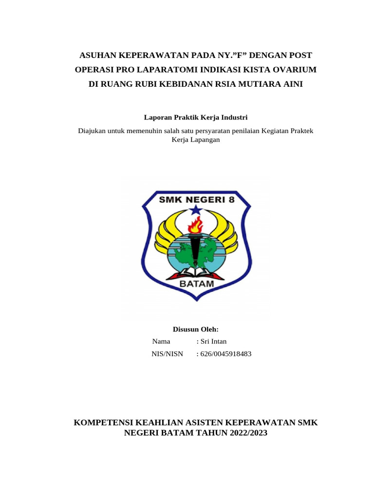 Asuhan Keperawatan Pasien Kista Ovarium | PDF