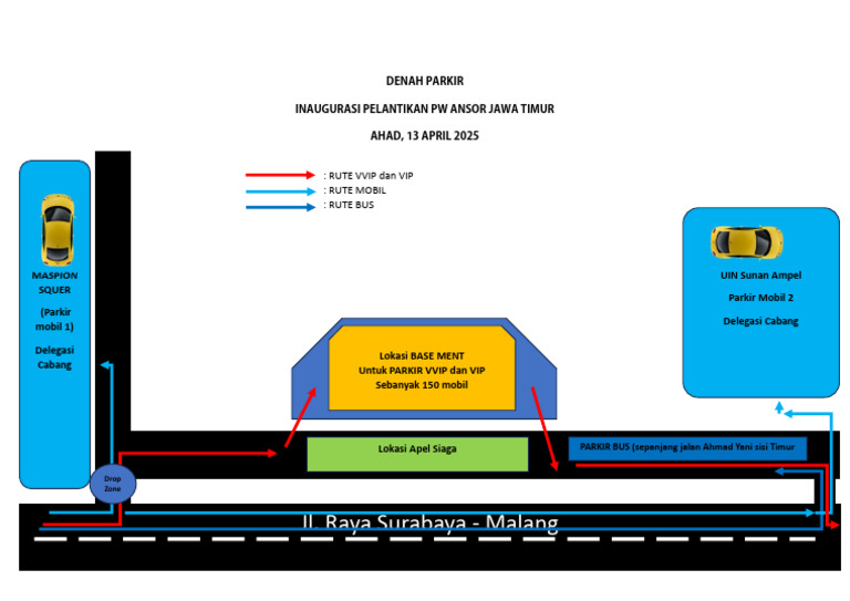Denah Parkir Pelantikan | PDF