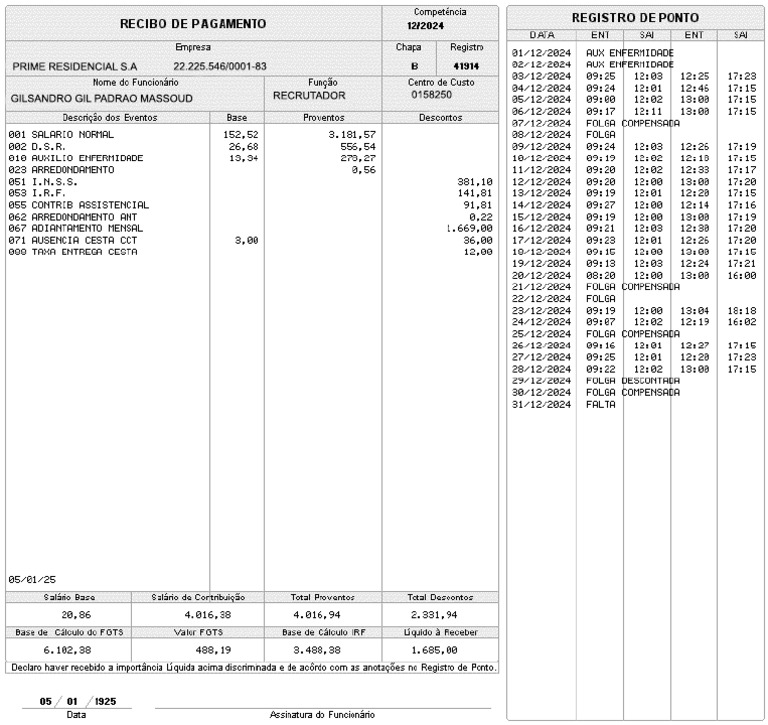 holerite PRIMERecuperado-Recuperado (1) | PDF