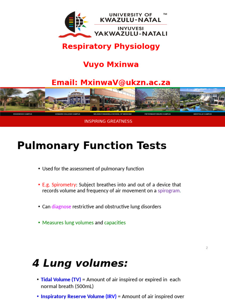Understanding Pulmonary Function Tests | PDF | Exhalation | Lung