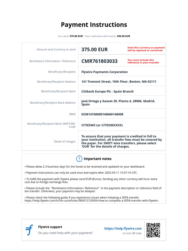 CMR761803033 Auth Letter | PDF | Wire Transfer | Banking