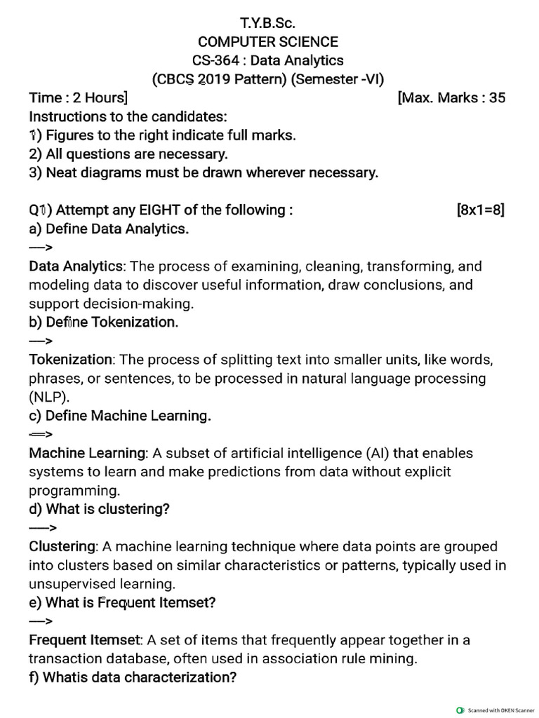 Data Analytics Pyq | PDF