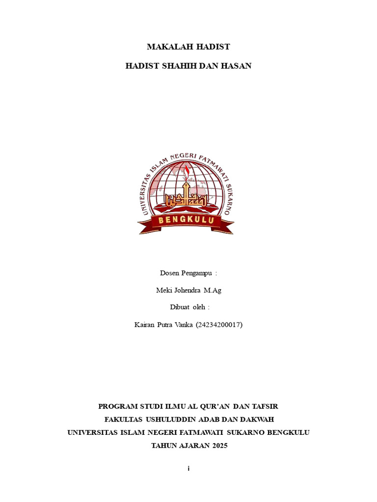 Hadist Shahih dan Hasan: Panduan Lengkap | PDF