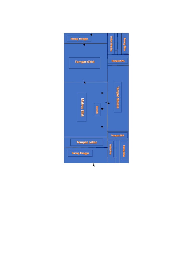 Denah Tempat Latihan Atlet Silat | PDF